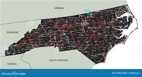 Highway Map Of North Carolina