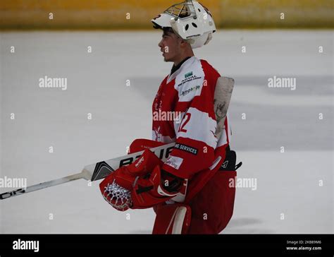 Tyler Perry Of Swindon Wildcats During National Ice Hockey League
