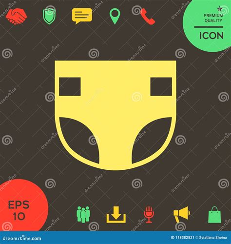 Nappy Icon Symbol Stock Vector Illustration Of Hygiene 118382821