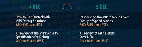 Mipi Debug Webinar Series Exploring The Latest Developments With The