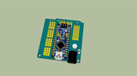 Arduino Nano With Shield 3d Warehouse
