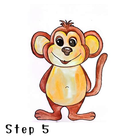 How To Draw A Monkey A Step By Step How To Mimi Panda