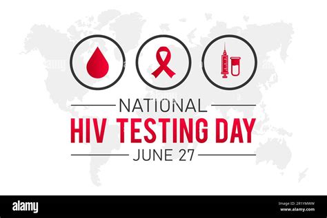 Hiv Testing Day June 27 Vector Template For Banner Greeting Card Poster Of Hiv Testing Day