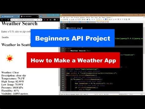 Beginners API Project Make An Awesome Weather App Using JavaScript And