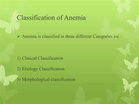 Anemia And Its Classification Pptx