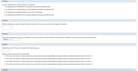Solved Assumption Though Part A State The Null