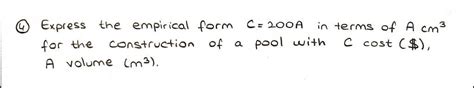 Mathematical Modelling Question Please Read The