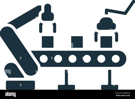 Production Icon Monochrome Simple Sign From Operation Management Collection Production Icon