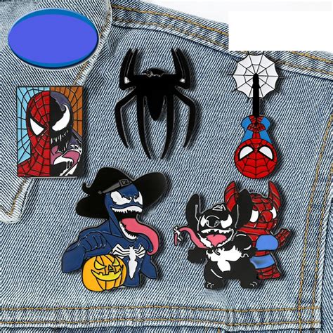 Spider Man ‘hanging Up Chibi Enamel Pin Distinct Pins