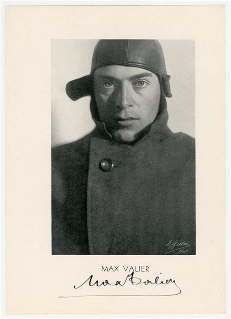 Lot Max Valier Austrian Rocket Scientist Striking Sp