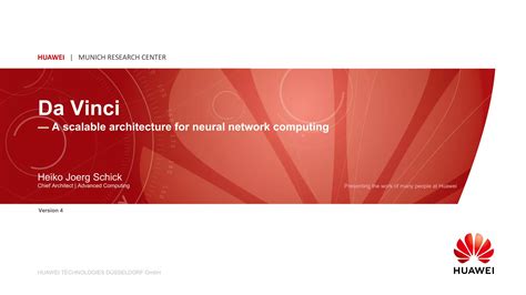 Da Vinci A Scaleable Architecture For Neural Network Computing