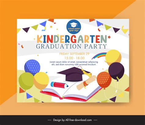 Kindergarten Graduation Flyer Template Free Free Printables