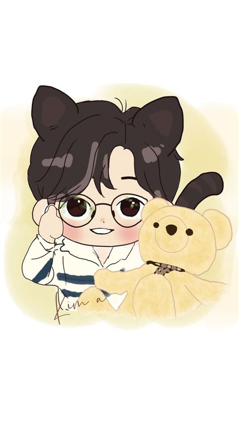 Jeon Wonwoo Seventeen Chibi Fanart Wonu In Caratday