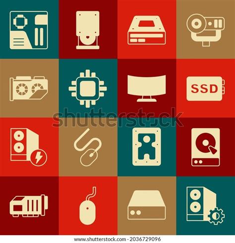Set Case Computer Hard Disk Drive Stock Vector Royalty Free Shutterstock
