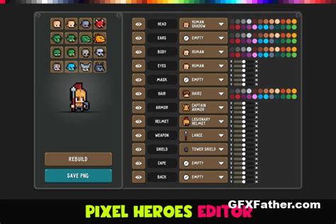 unity assets pixel heroes editor v2 2 gfxfather