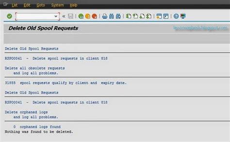 lesson sap basis administration how to delete spool request in queue that causing abap runtime
