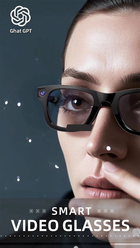 E02 Fashion Smart Sunglasses With 4k Camera Take Pictures Video 390mah