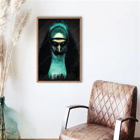 Valak Poster Ghost Nun Valak The Nun Poster Horror Movie Horror Halloween Poster Home Decor