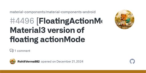 Floatingactionmode Material3 Version Of Floating Actionmode · Issue 4496 · Material