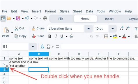 Autofit Columns And Rows In LibreOffice And OpenOffice