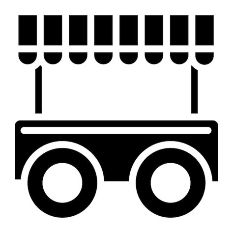 Premium Vector Food Cart Vector Illustration
