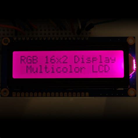 Adafruit Lcd Display 2x16 Characters Rgb Positive Botland Robotic Shop