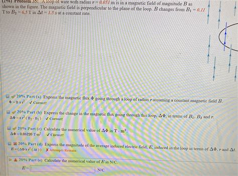 Solved Problem A Loop Of Wire With Radius Chegg