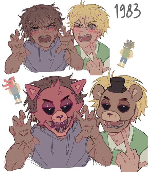 Pin By Katie Neely On Azi In 2025 Fnaf Funny Fnaf Drawings Michael And Jeremy Fanart