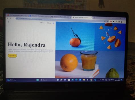 Rajendra Sahu On Linkedin I Have Created A Landing Page Using Html And Css
