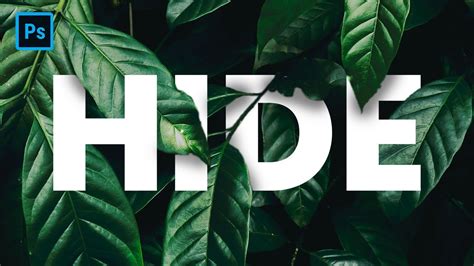 How To Hide Text Behind Leaves L Photoshop Youtube