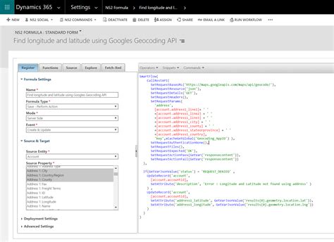 XRM Formula 254 Find Longitude And Latitude Using Google Geocoding API North52 Support