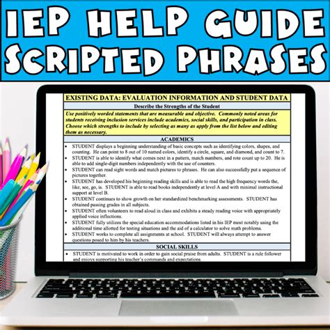 Special Education Writing Iep Help Guide For Inclusion How To Write