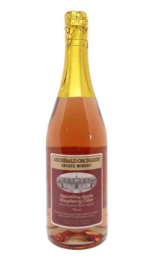 Sparkling Non Alcoholic Apple Raspberry Cider · Archibalds Estate Winery