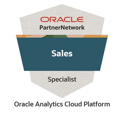 Oracle Analytics Cloud Platform Sales Specialist Credly
