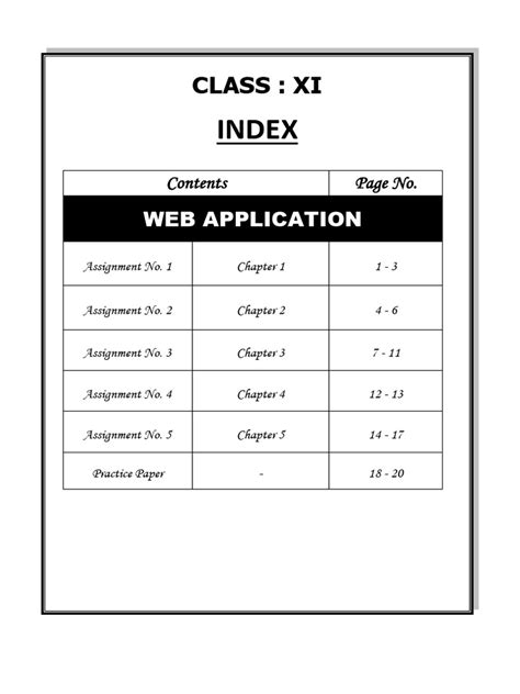 Assignment Booklet Web Application Class Xi Pdf World Wide Web Assignment Booklet Web Application Class Xi Pdf World Wide Web