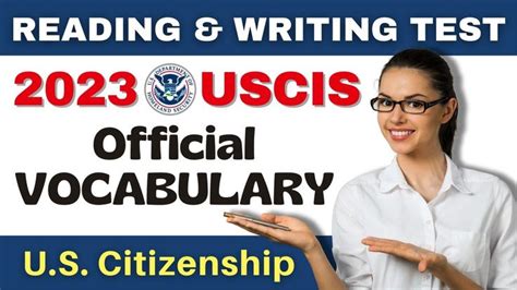 Official Uscis Reading And Writing Test For Us Citizenship Interview 2023 Practice Test 01