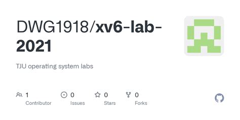 Github Dwg1918xv6 Lab 2021 Tju Operating System Labs