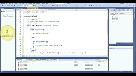 Wpf Class Inheritance Codelearning Youtube