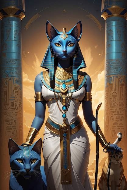 Premium Ai Image Egyptian Cat Goddess Bastet