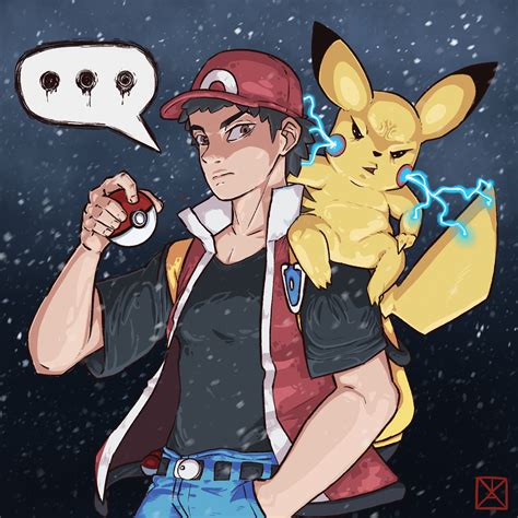 Red Pikachu By Milagroillustrations On Deviantart