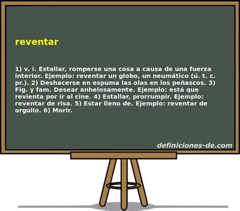 Significado De Reventar