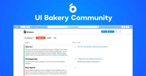 Ui Bakery Communitys Launched Share Ideas Get Tips Discuss Ui