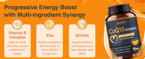 Zebora Coq10 200mg Gummies Coenzyme Q10 For Immune And Heart