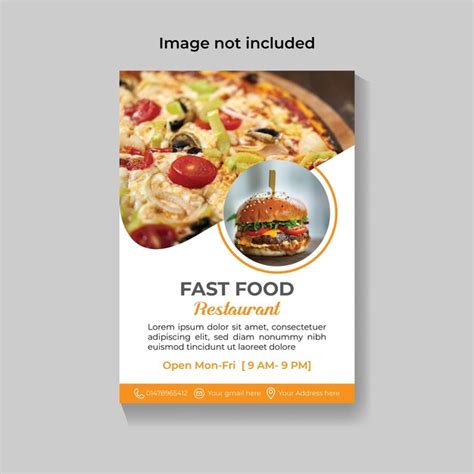 Premium Vector Food Menu Flyer Design Template