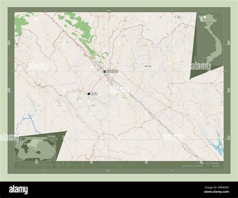 Lao Cai Province Of Vietnam Open Street Map Locations And Names Of