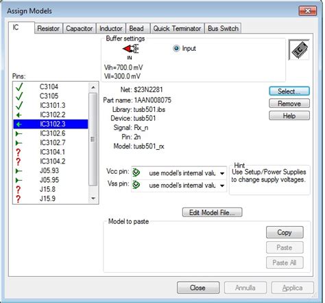 Tusb501 Ibis Model And Hyperlynx Simulation Interface Forum