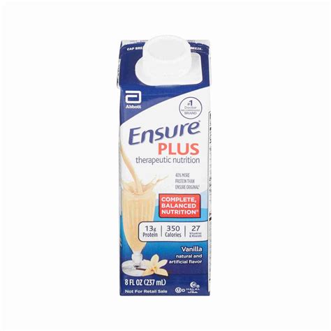 Ensure® Plus Vanilla Oral Supplement 8 Oz Carton Jeritek Llc
