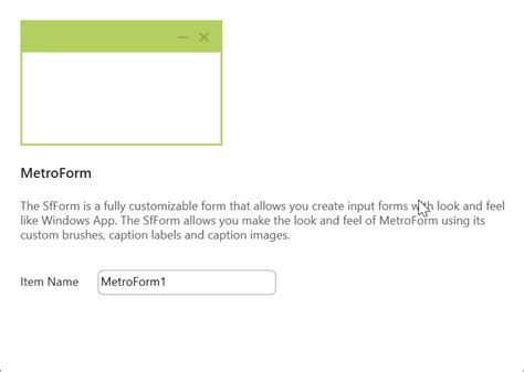 Syncfusion Item Template WinForms Syncfusion