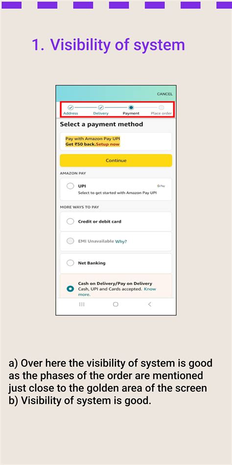 application of heuristic laws in amazon app on behance