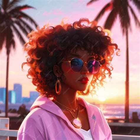 Premium Ai Image Ebony Girl Ai Generated